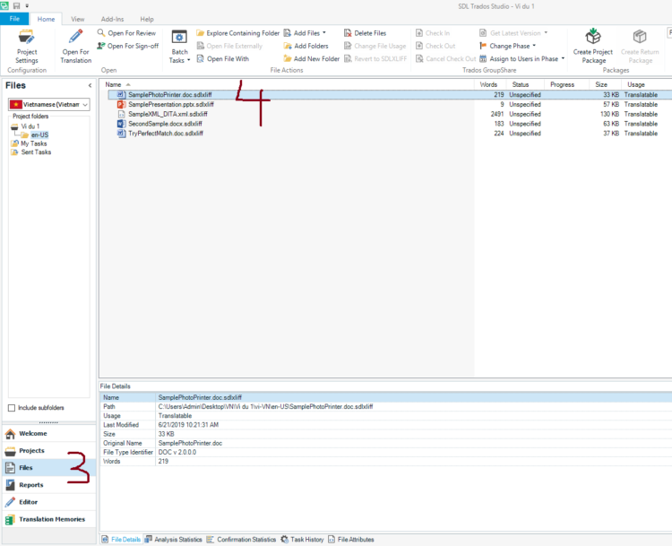 Quy trình dịch trados với Project package translation - Hướng dẫn phần ...